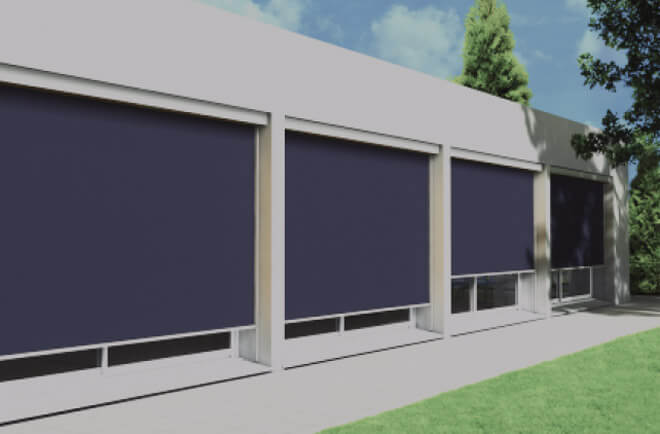 Store à projection sur-mesure, store à l'italienne