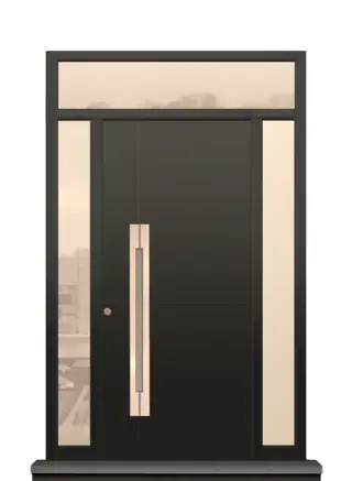 Porte d'entrée en aluminium Lumière - Portes d'entrée